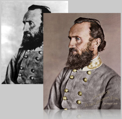 New Colorized Photo: Confederate Civil War General Thomas J. "Stonewall ...