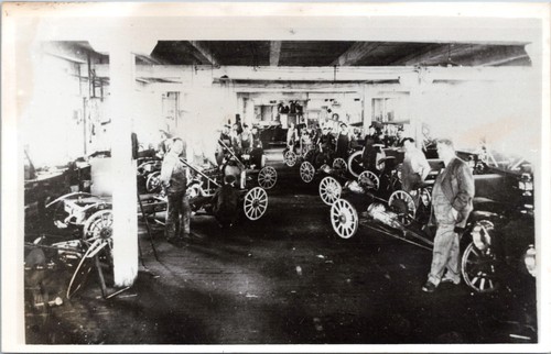 RPPC Automobile Assembly Line - Ford? - c1910-1920s Blank Back Photo ...