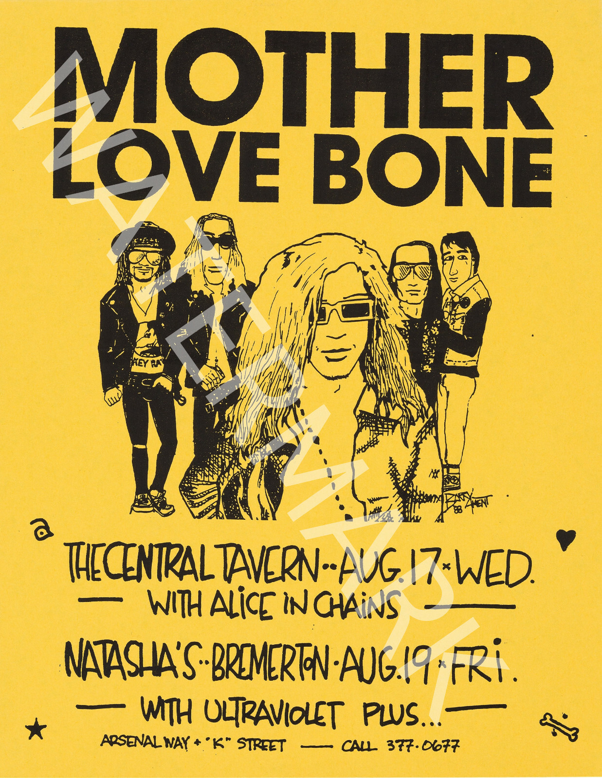 Mother - Love Bone - 1988 Vintage Music Poster | eBay