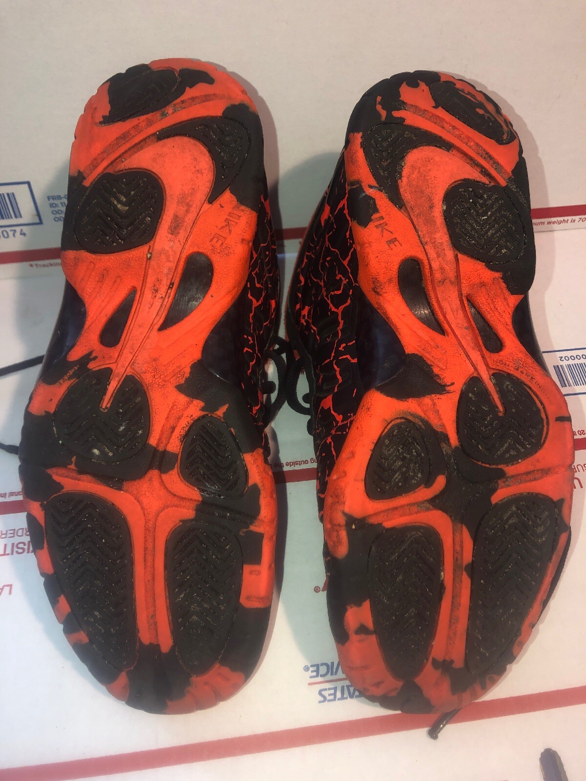 Size 6 (GS) - Nike Little Posite One Mid Lava - 644791-010 for sale ...