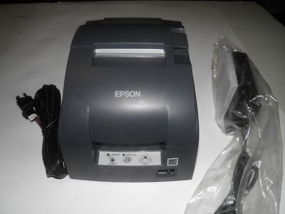 Epson Model TM-U220B POS Receipt Printer M188B Ethernet w power Supply ...