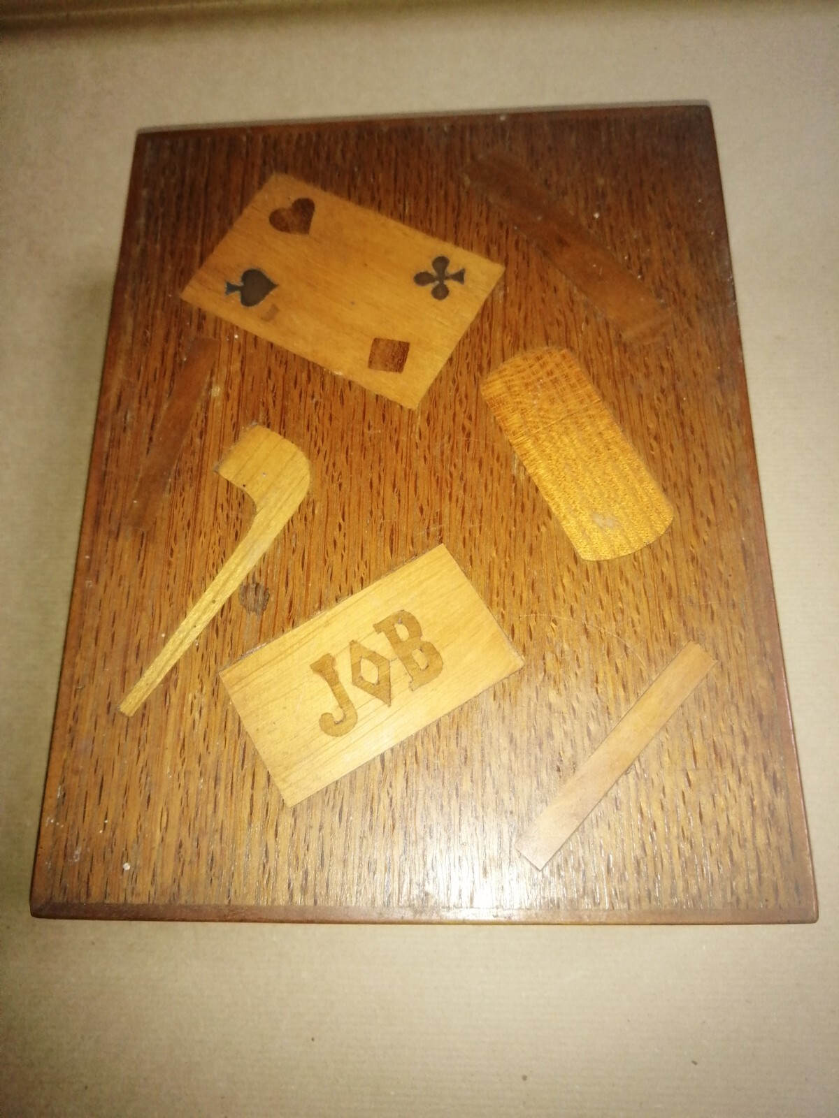 AR boite à cigares coffret en marqueterie tabac JOB briquet pipe jeu de ...