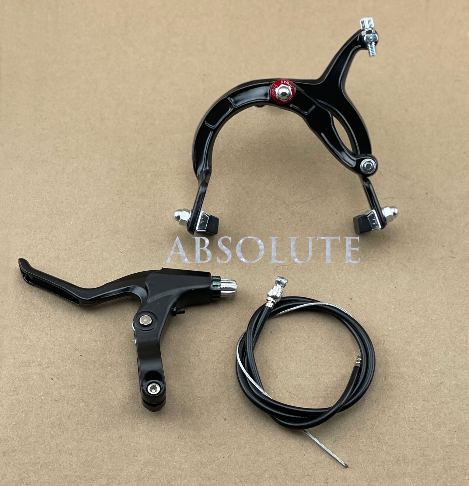 BLACK CRUISER BIKE FRONT BRAKE LEVER CABLE CALIPER BMX VINTAGE SCHWINN ...