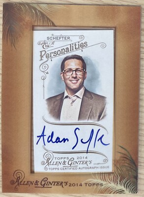 2014 Topps Allen & Ginter ADAM SCHEFTER Autograph Rare Auto SP AGA-AS ...
