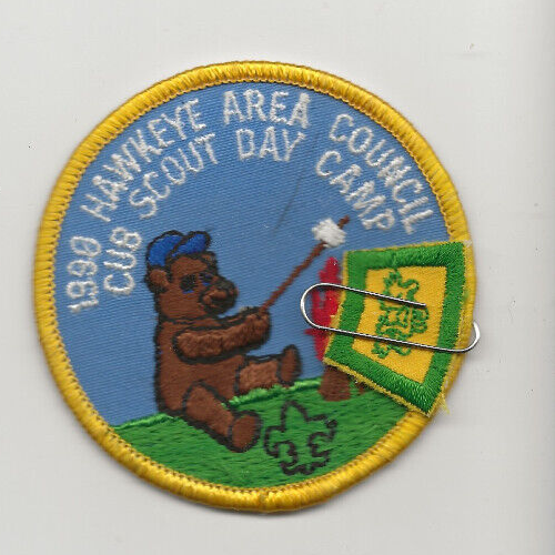 HAWKEYE AREA COUNCIL / CUB DAY CAMP patch & Segment - Boy Scout BSA JE/B11 | eBay