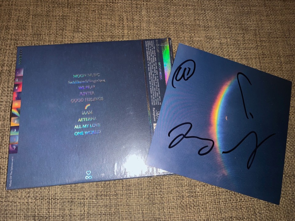 COLDPLAY - MOON MUSIC -DIGIPACK FIRST EDITION 2024 CD + SIGNED PROMO ...