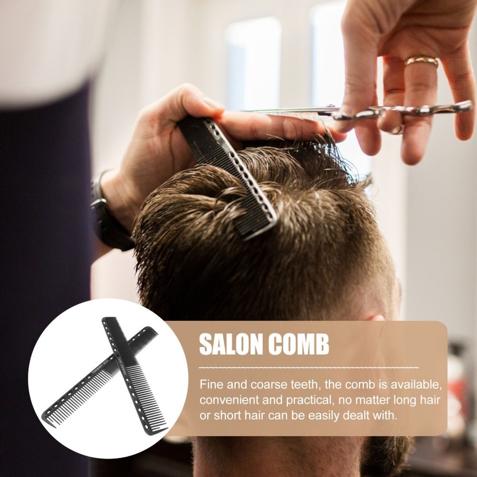 2 Pcs Salon Plastic Combs Anti Static Styling Hairdressing Fine Coarse ...