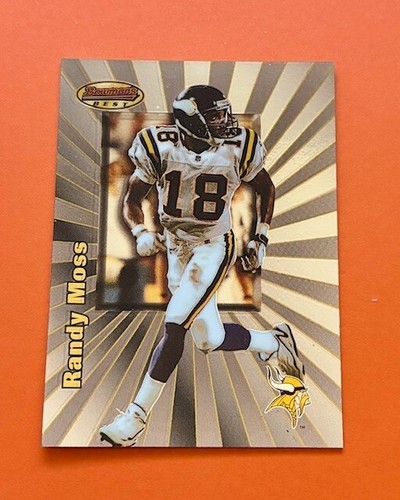 1998 Bowman's Best #109 Randy Moss Rookie RC - Minnesota Vikings HOF ...