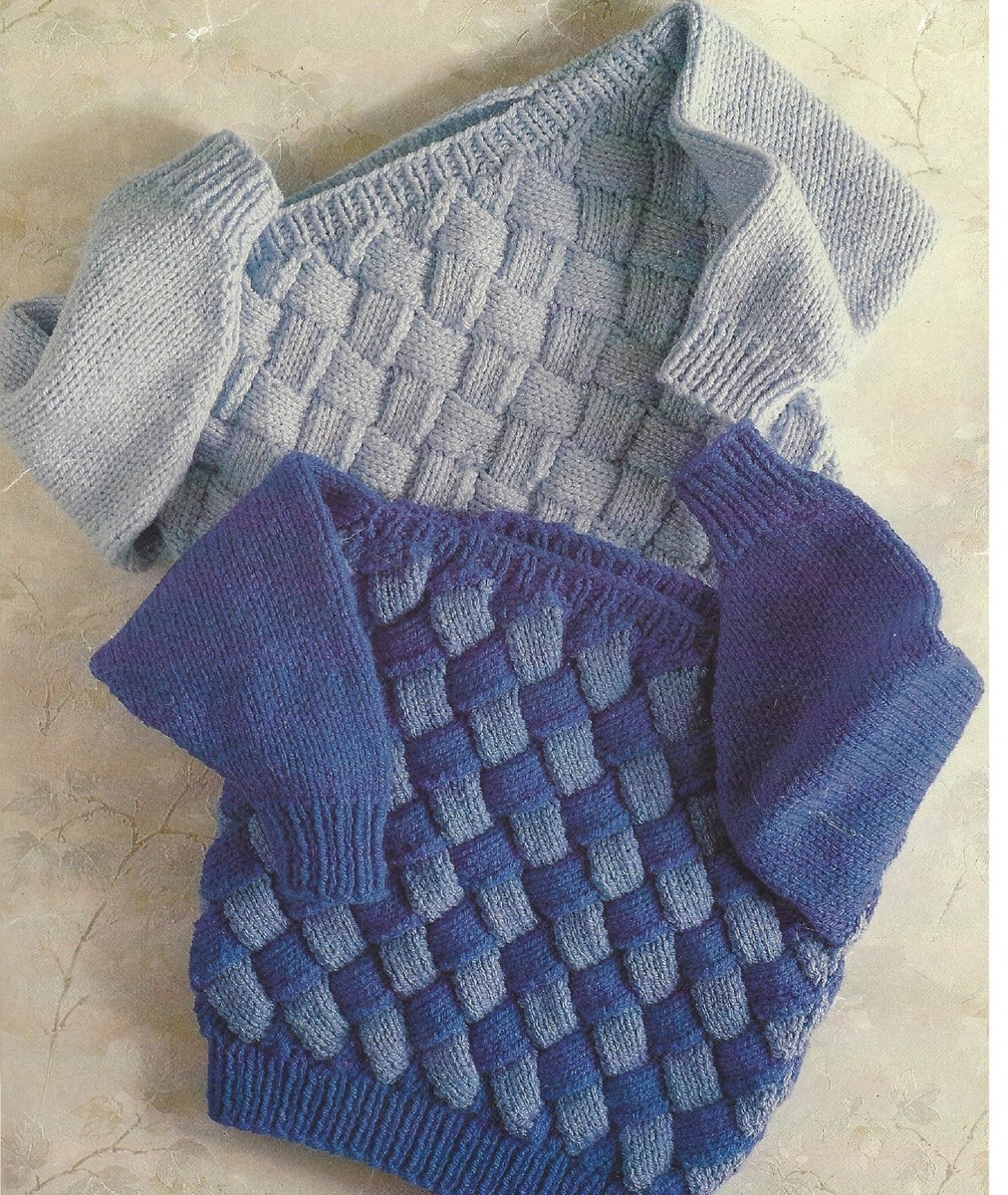 Entrelac Knitting Patterns Sweater