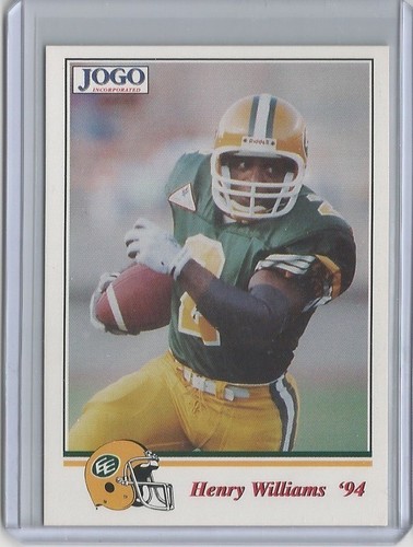 1994 Jogo CFL Caravan Henry Gizmo Williams Edmonton - East Carolina ...