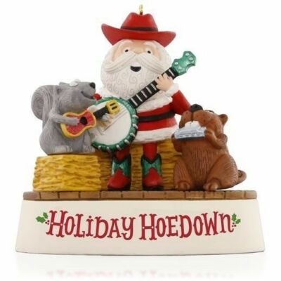 2015 Hallmark HOLIDAY HOEDOWN Magic Keepsake Santa Claus Banjo | eBay