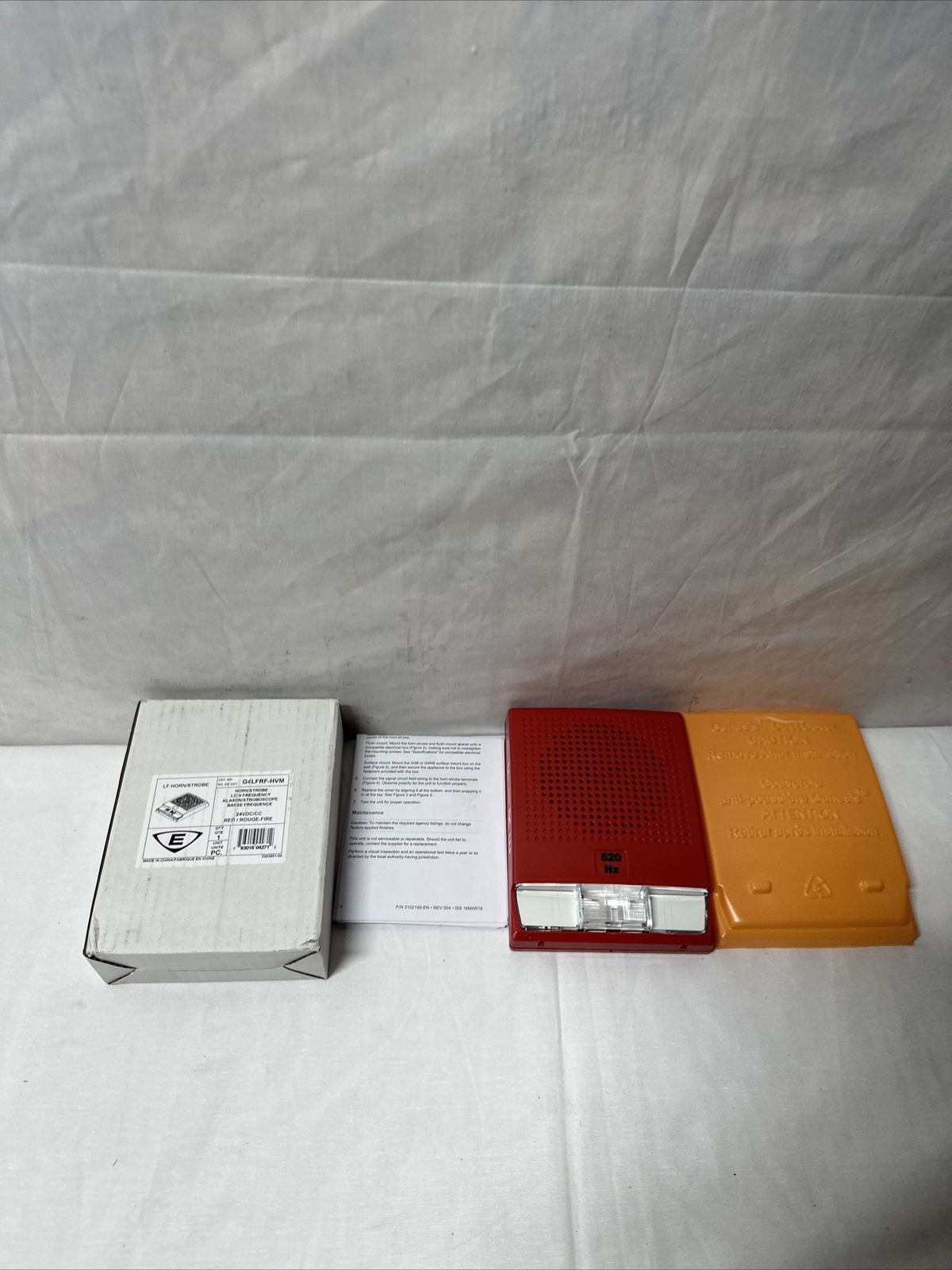 Edwards G4LFRF-HVM Low Frequency 520 Hz Horn Strobe - Red for sale ...