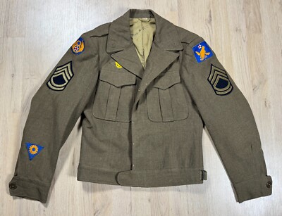 WW2 Dated US Army Air Corps Force Eisenhower Ike Jacket Uniform Size ...