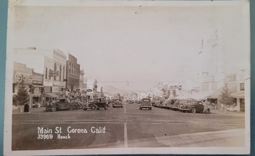 Real Photo Postcard, Main Street, Corona, California, Circa 1946 | eBay