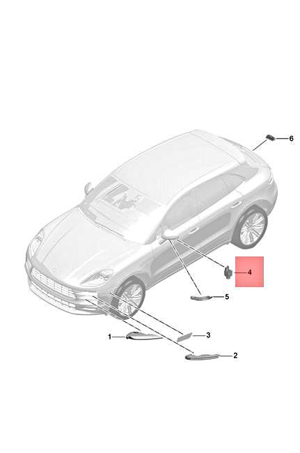 Genuine PORSCHE Macan 95B Light Left 95B949133A | eBay