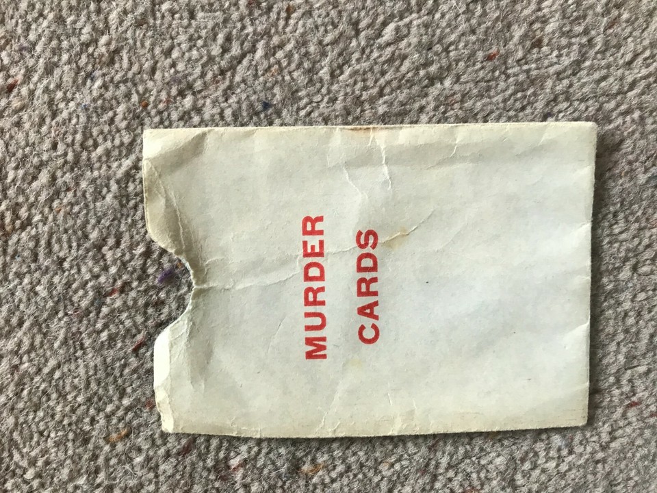 Cluedo Game, Murder Cards Envelope. Genuine Waddingtons Part. | eBay UK