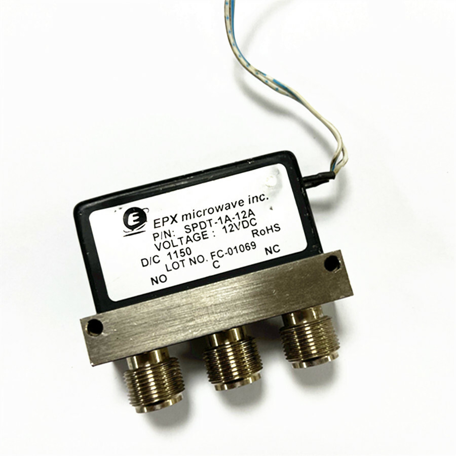 NEW EPX SPDT-1A-12A SPDT RF microwave coaxial switch 0.5dB 60dB 12.4GHz ...