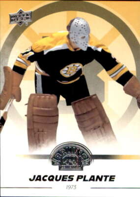2023-24 Upper Deck Boston Bruins Centennial #71 Jacques Plante Boston ...