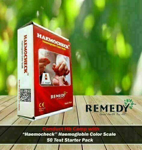 2 X HEMOCHECK: Hemoglobin Color Scale 50-Test Pack EACH | eBay