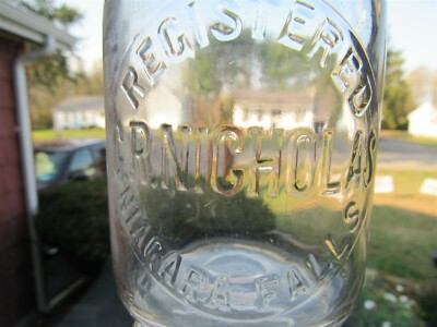 TREP Milk Bottle C R Nicholas Dairy Niagara Falls NY NIAGARA COUNTY ...