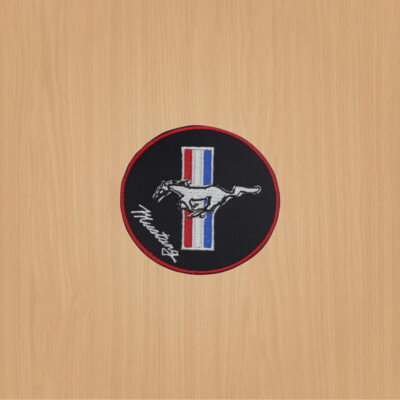 embroidery patch, Iron on patch,sew on patch, Ford Mustang Black patch, Cars | eBay