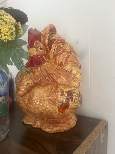 Atlantic Flour Ceramic Rooster Cookie Jar Cannister Ceramics Farmhouse ...