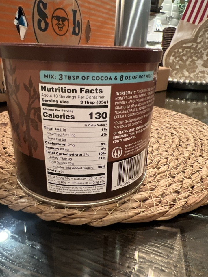 Equal Exchange Organic Hot Cocoa 12 oz 340 g Fair Trade, Kosher ...