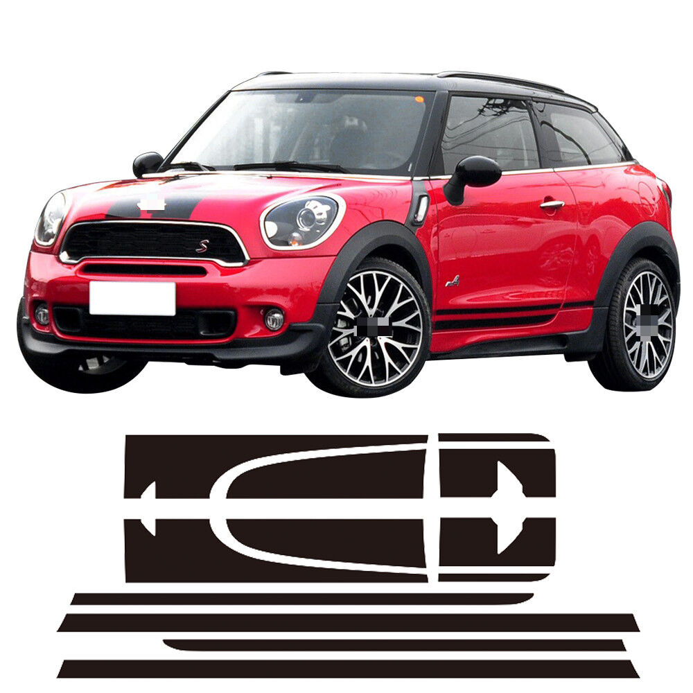 For Mini Cooper Paceman JCW R61 Side Racing Stripe Kit Hood Trunk Decal ...