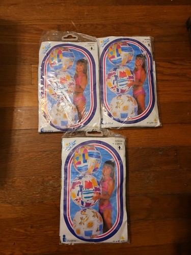 Vintage Intex The Wet Set 24" Inflatable Vinyl Beach Ball #59050 Sealed ...