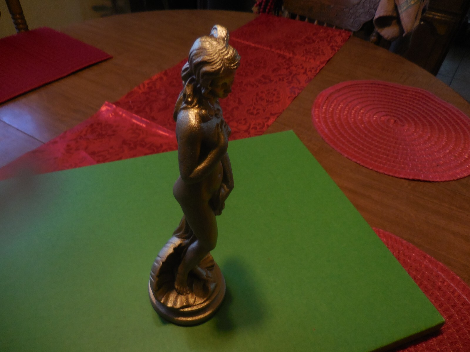 Alabaster Roman Statue Woman in a Shell Sculpture Made in Italy, by A ...