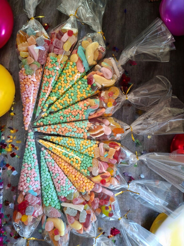 Prefilled Birthday Sweet Cones Party Bags School Friends Favours for ...