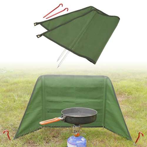 Campfire Windshield Folding Outdoor Stove Windscreen Canvas Camping ...