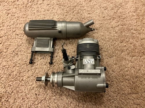 ASP S61A Two Stroke Glow Engine RC airplane Motor .61 Never RUN | eBay