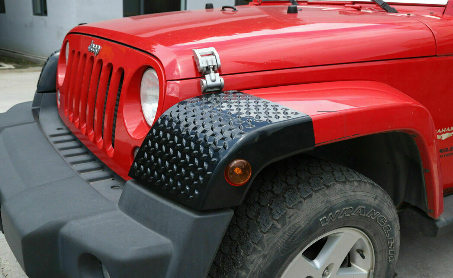 Front Wheel Eyebrow Lamp Cover Overlay Armor For Jeep Wrangler JK 2007 ...