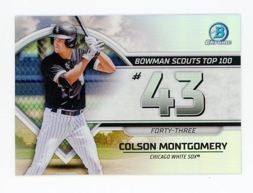 2023 Bowman Chrome Colson Montgomery #BTP-43 Scouts Top 100 Chicago ...
