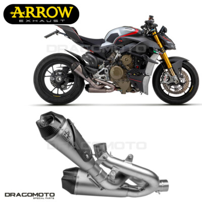 DUCATI STREETFIGHTER V4 2020-2022 Full exhaust ARROW WORKS Titanium RC ...