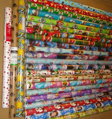 HARD TO FIND WRAPPING PAPER GIFT WRAP NEW ***ALL SHIPPED UNROLLED ...