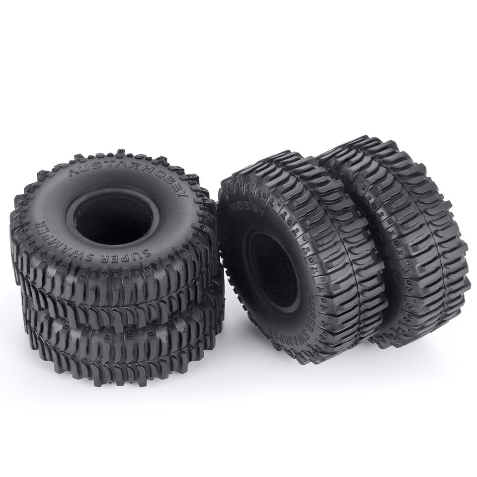 FLYXM For 1:24 AXIAL SCX24 Front/Rear Dually Tractor Wheels Rims/Tires ...