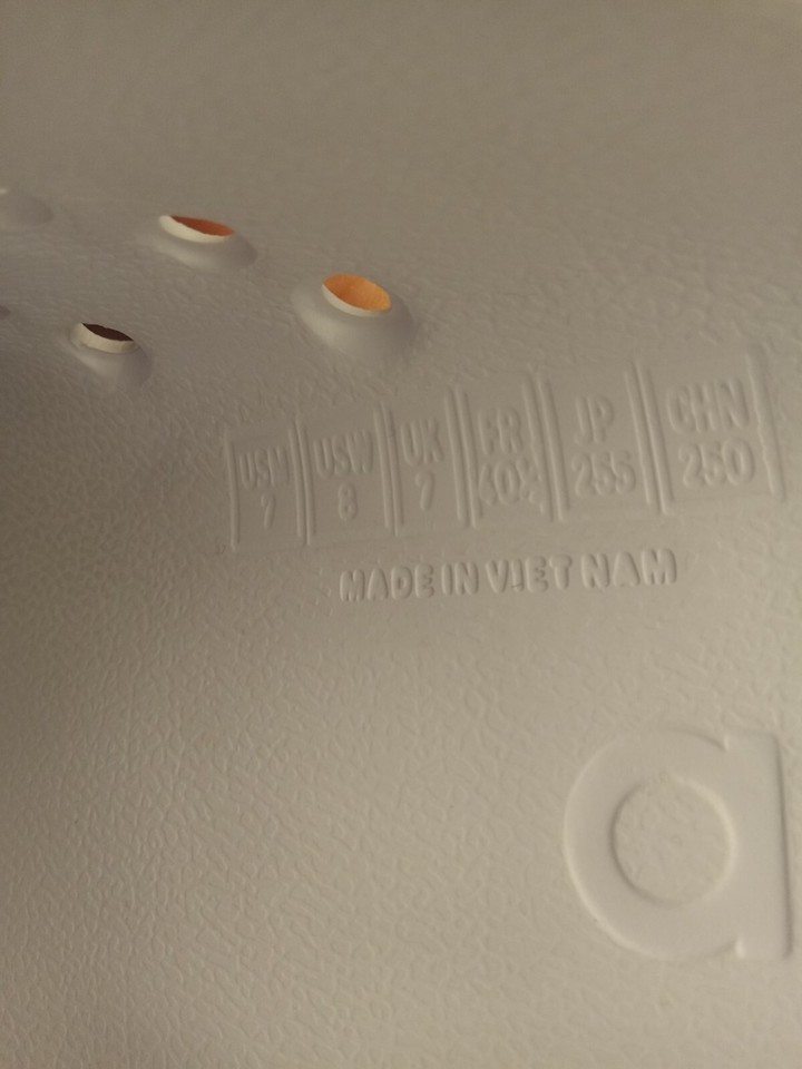 Adidas Clog Slip on Adult Men 7 White with Black Stripes Slides ...