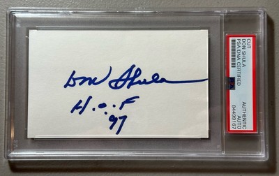 Don Shula Signed Autographed 3x5 Cut Miami Dolphins HOF Coach PSA/DNA ...