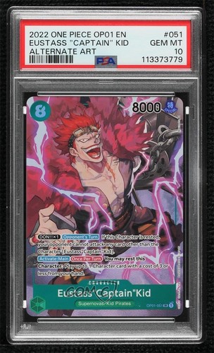 2022 One Piece Card Game: Romance Dawn OP01 Eustass Kid #OP01-051 PSA 10 GEM MT | eBay