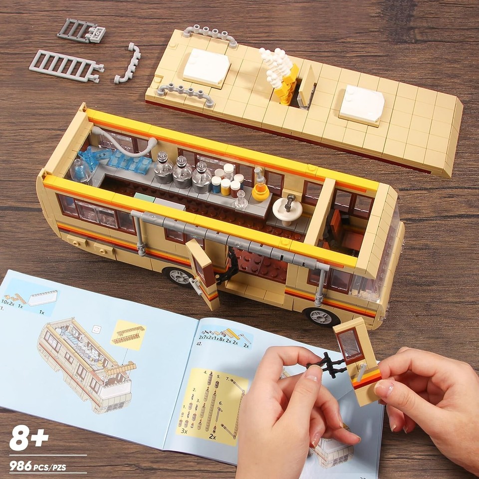 Building Block Set Breaking Bad RV Camper Van Heisenberg DIY Model Set ...