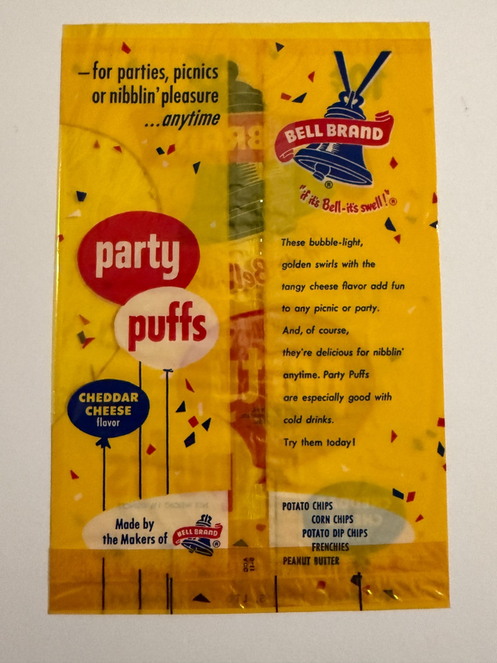 Bell Brand Party Puffs 1950-60s Bag, 10 Cent Size | eBay