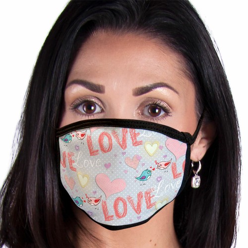 Valentines FACE MASK Love Birds Cover Your Face Masks | eBay