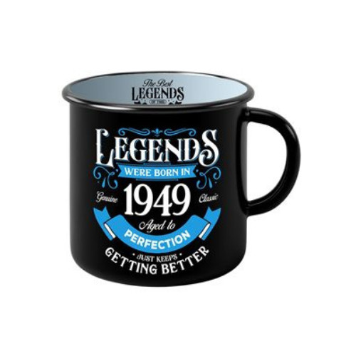 Black Ceramic Coffee Legend "1949" Mug - Novelty Gift Mug | eBay