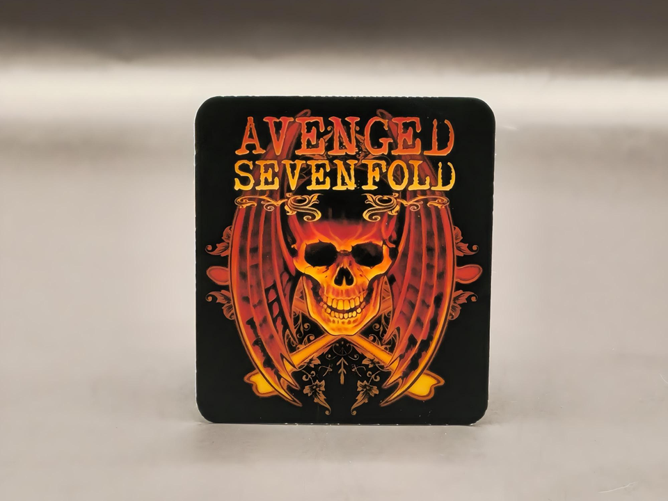 Heavy Metal Stickers Deathbat Skull Vinyl Decals Art Rock Band Avenged ...