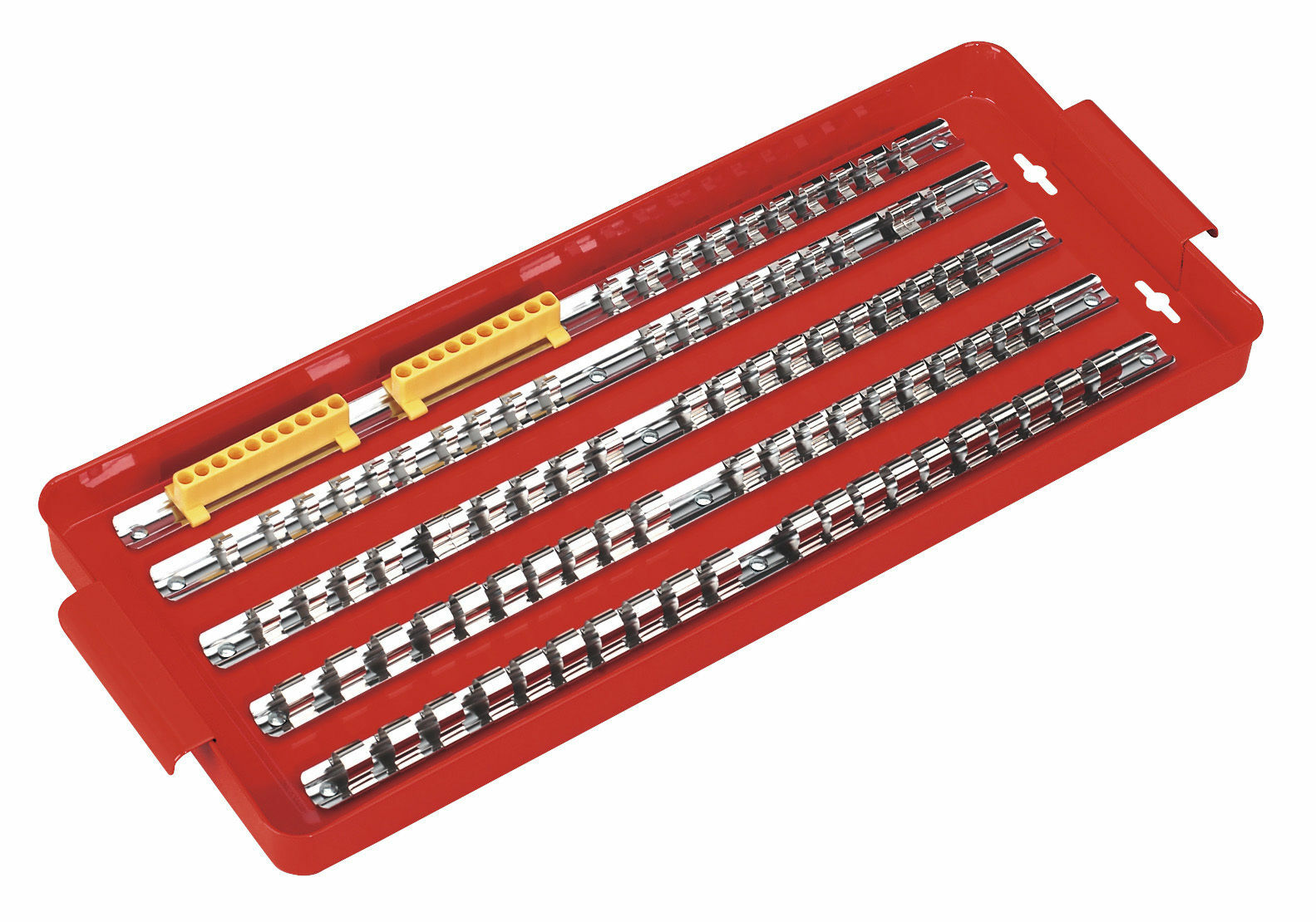 Sealey AK272 90 Space Socket Rail Tray 1/4" 3/8" 1/2" Drive & Bits ...