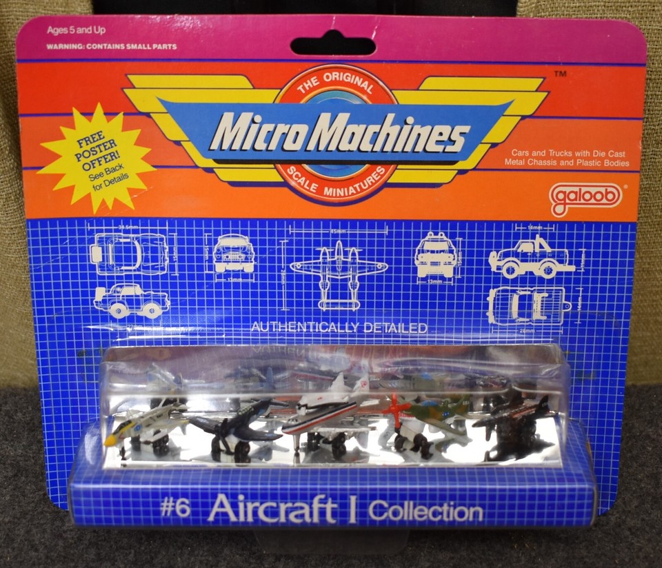 MICRO MACHINES AIRCRAFT I,II,III NEW IN PACK 1987 | eBay