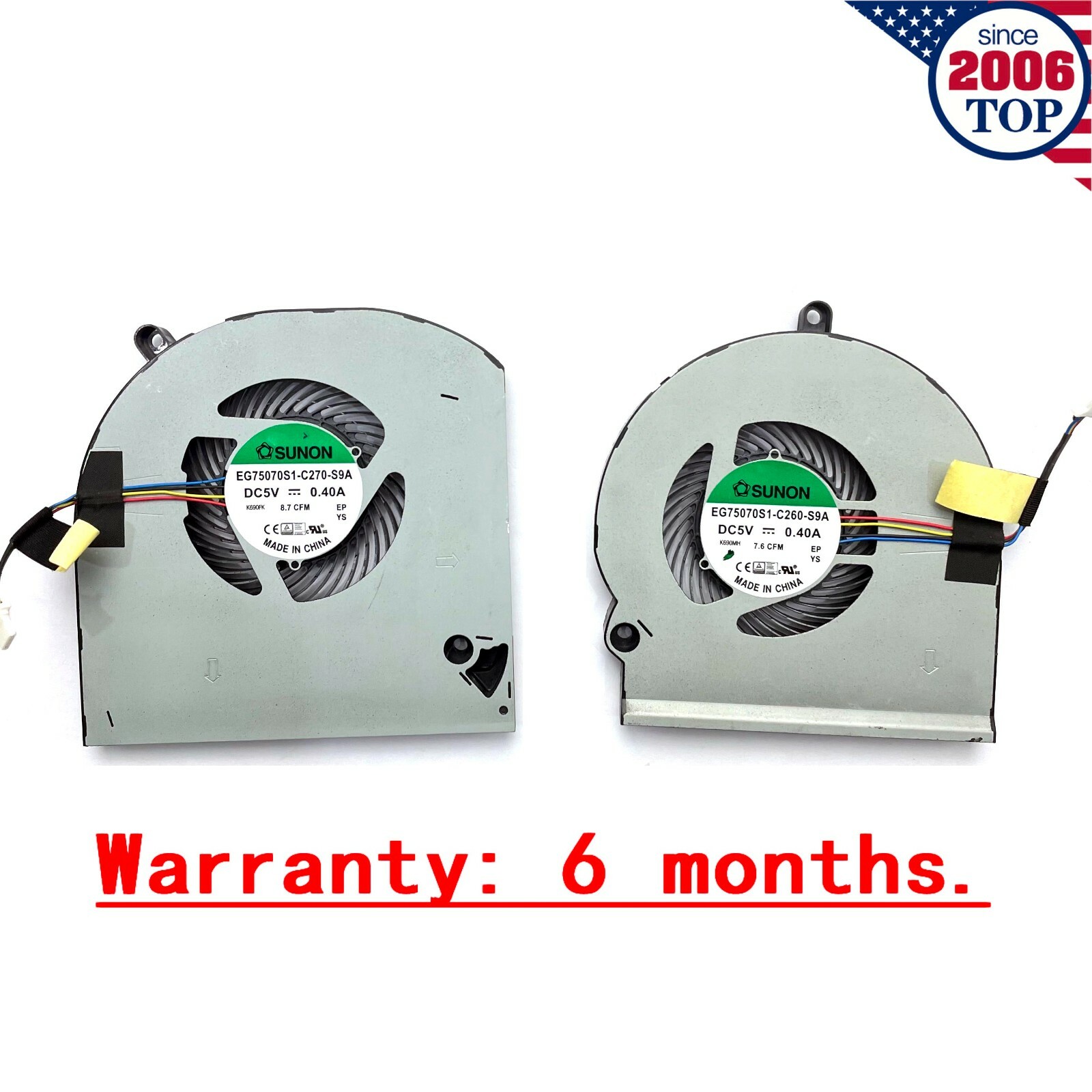 New CPU & GPU Cooling Fan for Dell Alienware 15 R3 R4 P69F EG75070S1 ...