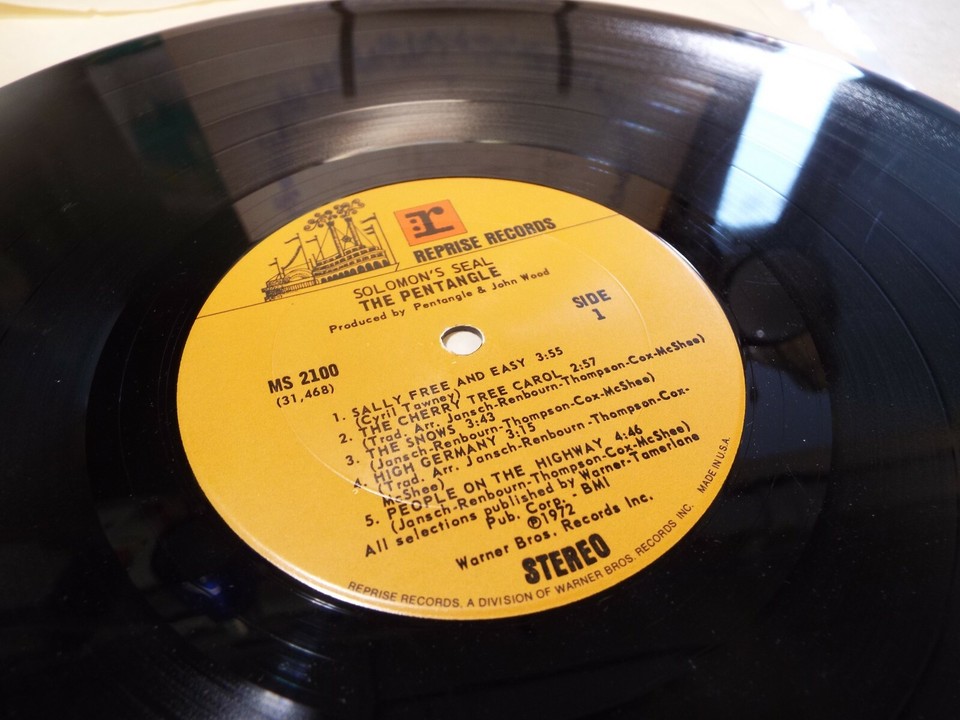 The Pentangle Soloman's Seal Reprise 1972 folk rock LP VINYL ALBUM | eBay